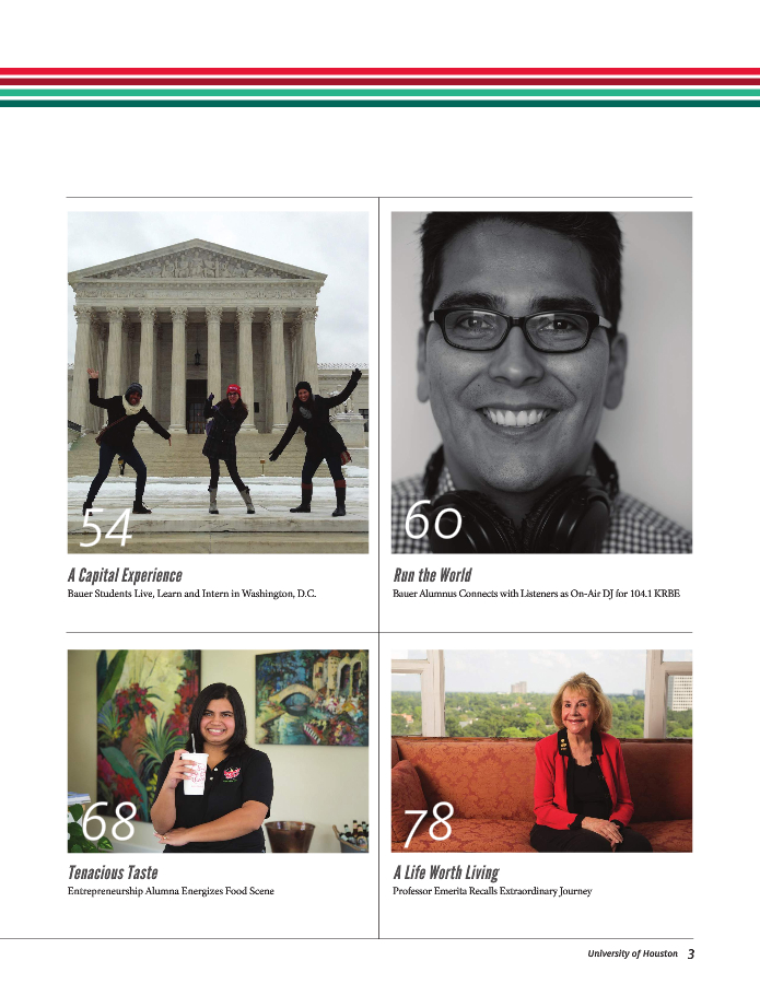 Inside Bauer Magazine - Fall/Winter 2015 - C. T. Bauer College of ...